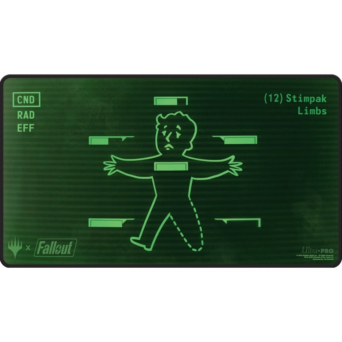 Ultra PRO MTG: Fallout® Black Stitched Playmat - Inventory Management ...